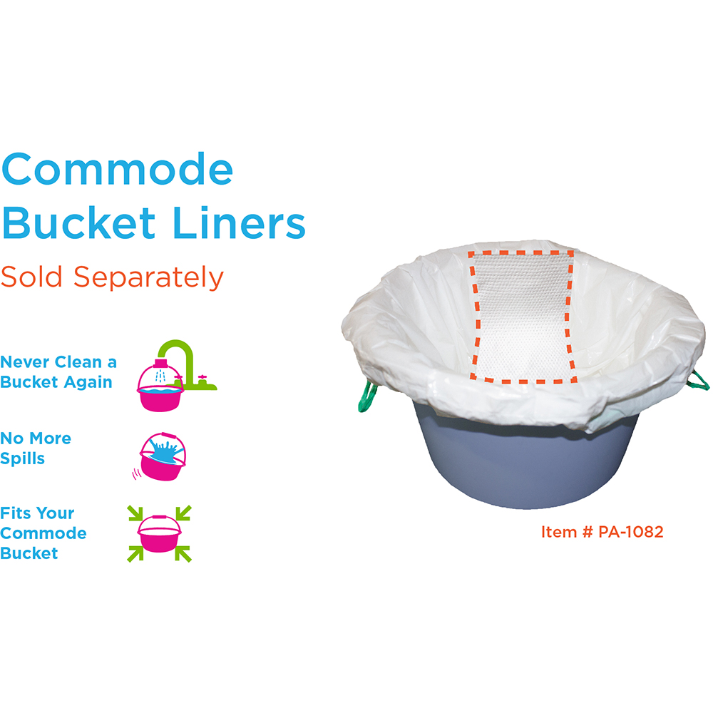 Nova Heavy Duty Drop-Arm Commode – 500 lbs Capacity