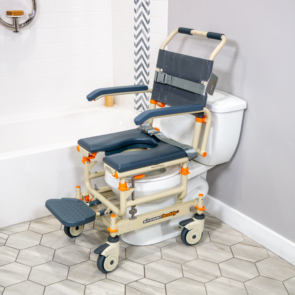 ShowerBuddy – Shower and Commode Chair with Tilt-In-Space
