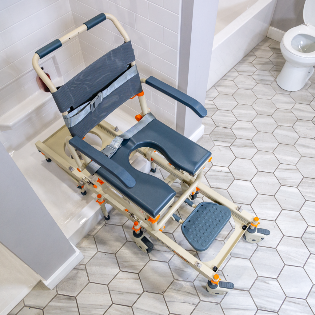 ShowerBuddy – Shower and Commode Chair with Tilt-In-Space