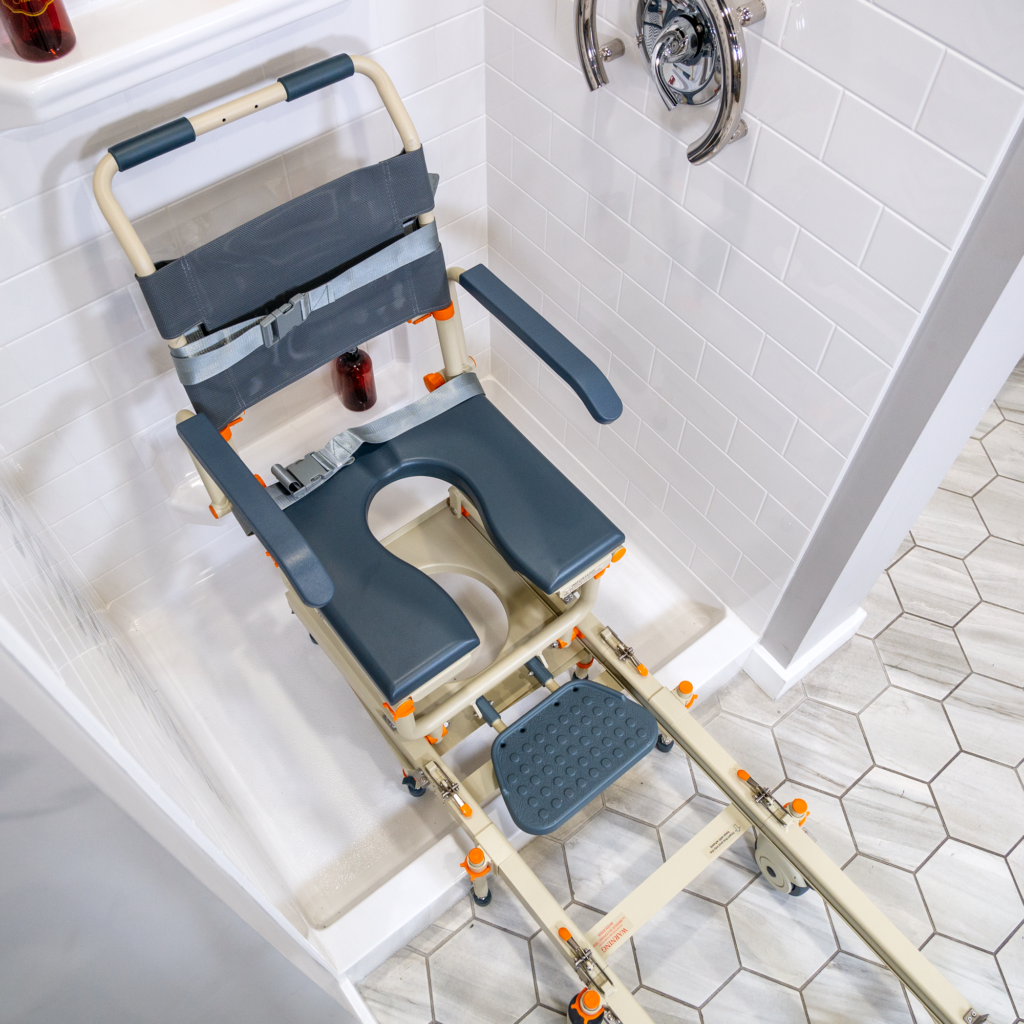 ShowerBuddy – Shower and Commode Chair with Tilt-In-Space